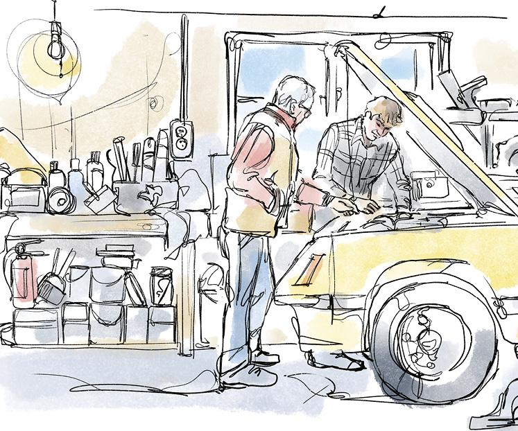 A Perfectly Cluttered Tool Bench - In The Hills