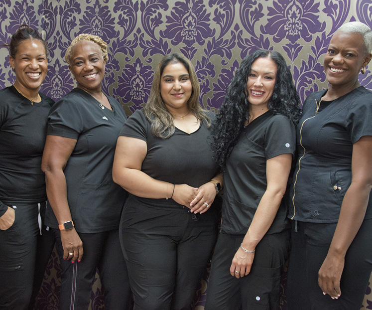 Sue Brissett, Mervia Scott, Amandeep Gidda-Atwal, Sydney Belcher and ...